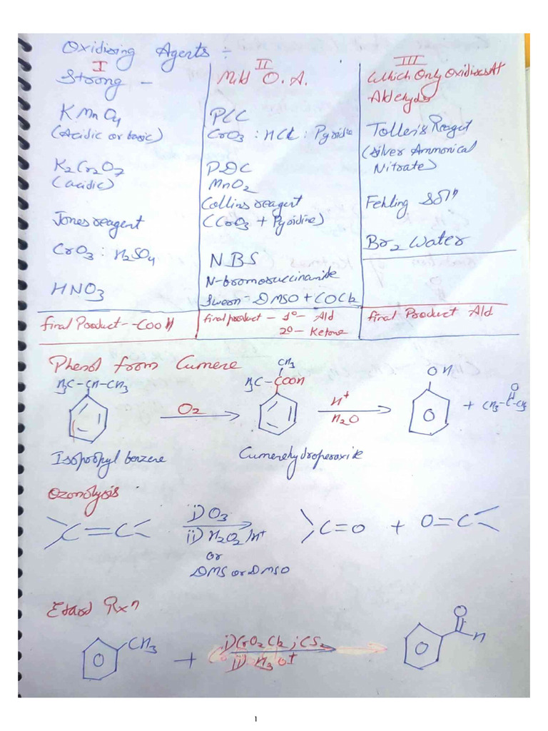 Oxidation Class 12 | PDF