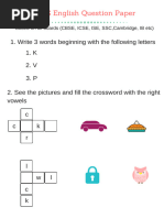 UKG - Worksheet 01: Use The Code Given To Name The Pictures and Write ...