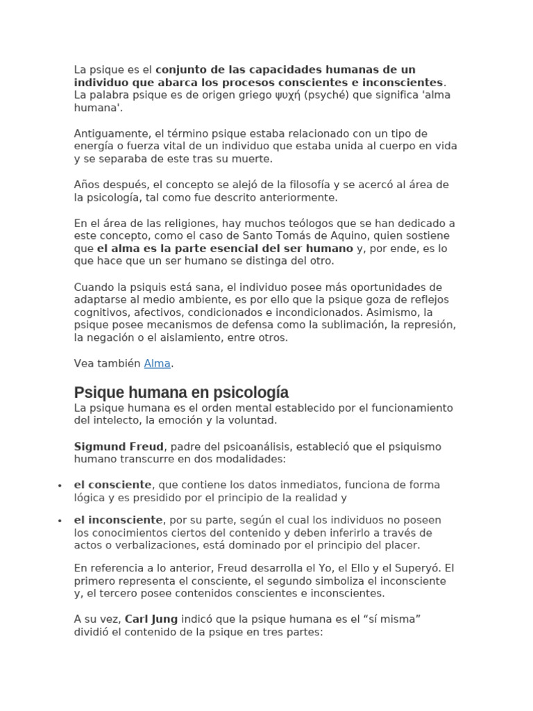 La Psique Es El | PDF | Psique (psicología) | Eros