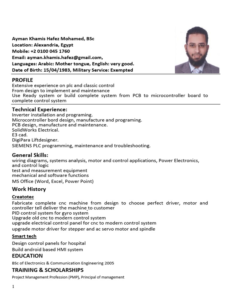Ayman Hafez CV | PDF
