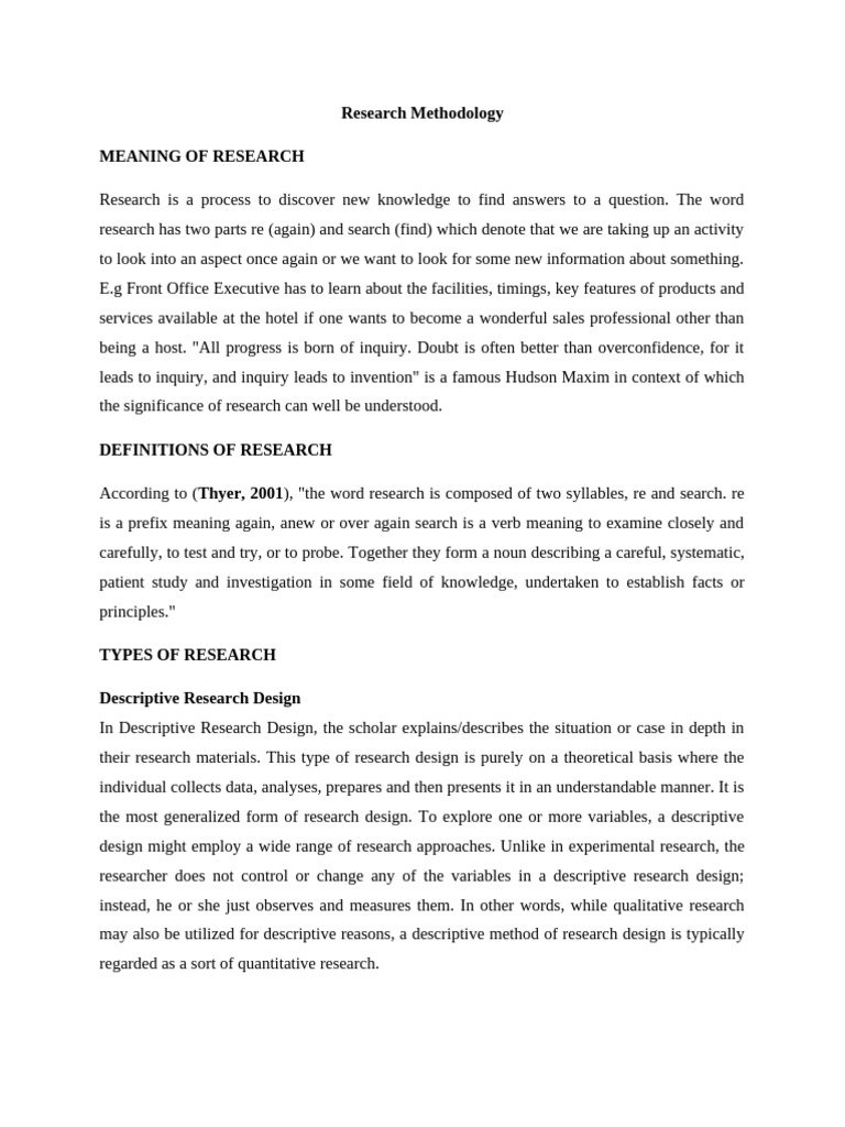 Research Methodology | PDF | Sampling (Statistics) | Experiment