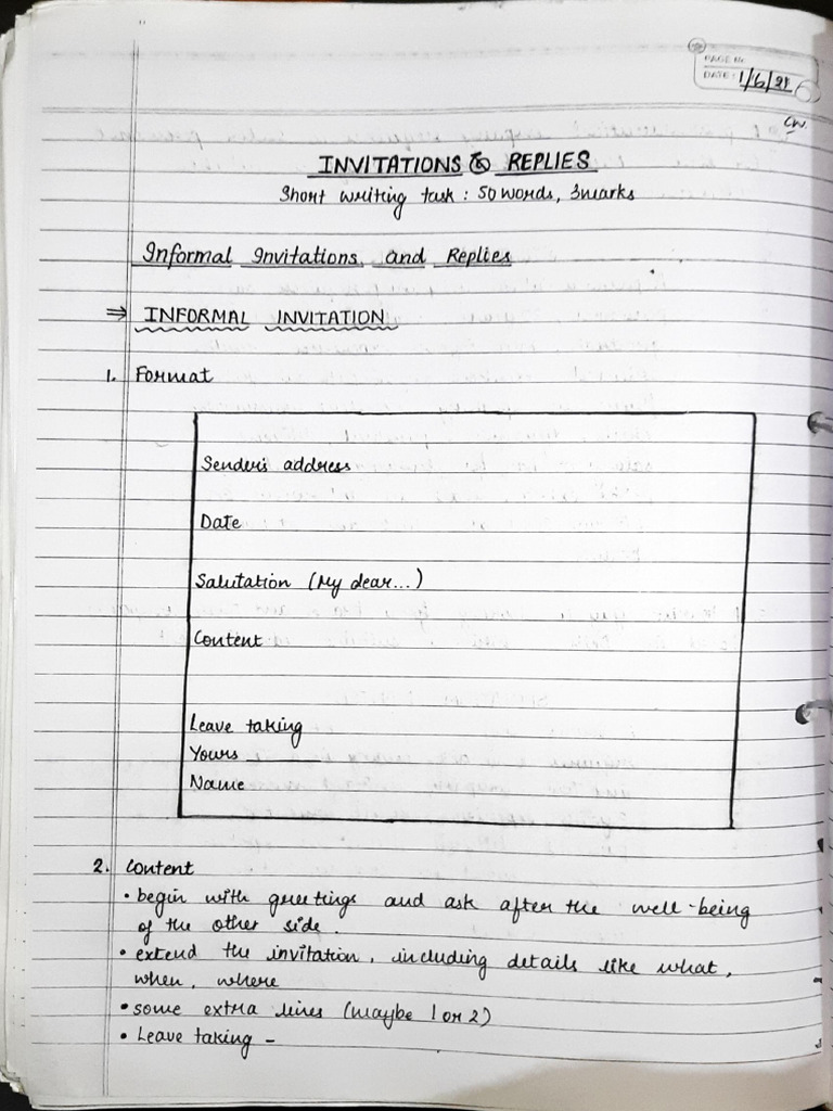 Invitations and Replies | PDF