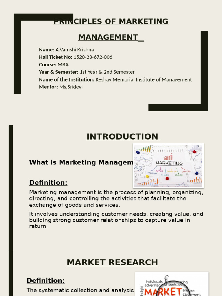 Principles of Marketing Management | PDF | Marketing | Pricing