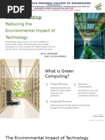 Green Computing Presentation | PDF