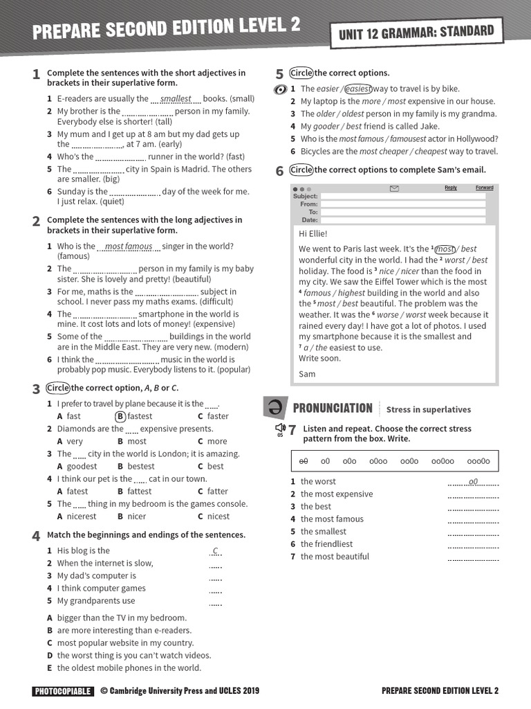 PREPARE_2_Grammar_Standard_Unit_12 | PDF