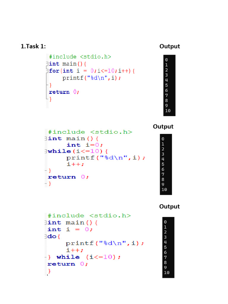 1.task 1: Output | PDF