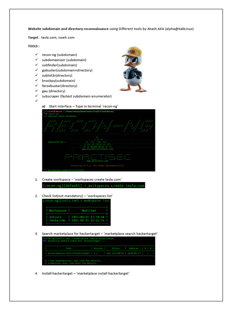 9 Best Subdomain & Directory Enumeration Tools Akash@ALPHA | PDF ...