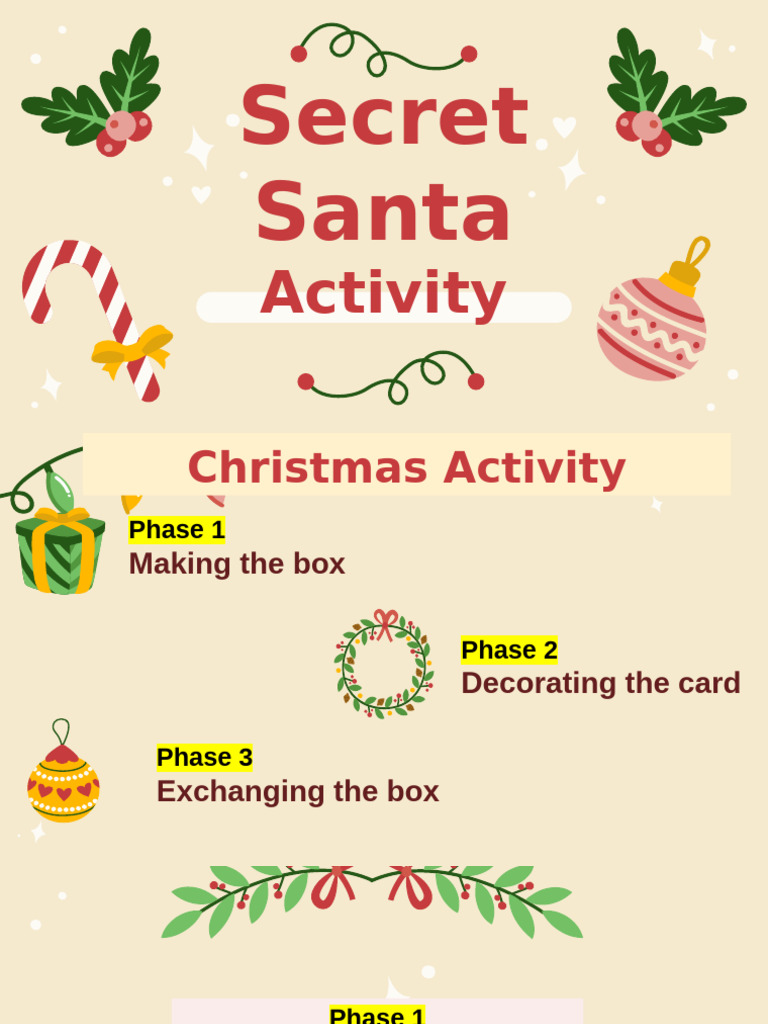 Secret Santa Activity | PDF