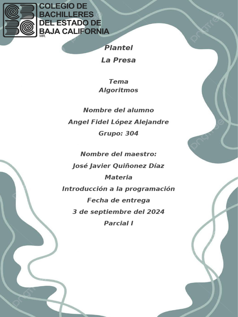 Algoritmos - Intro 304 Angel Alejandre | PDF | Algoritmos | Matemáticas