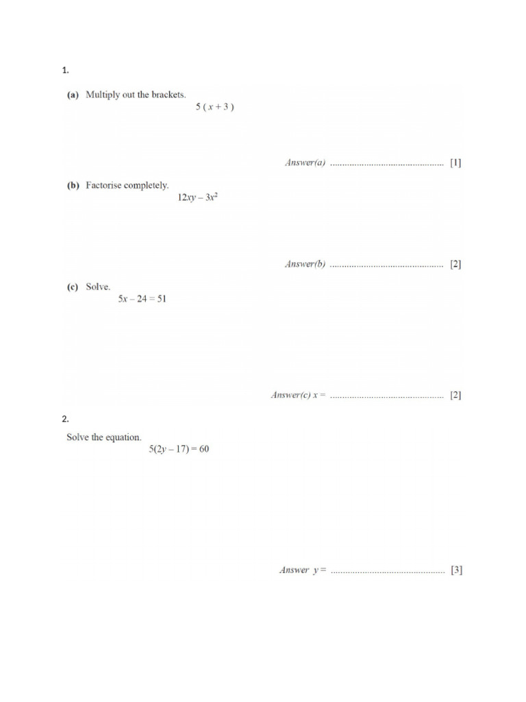 Practice Paper 2 | PDF