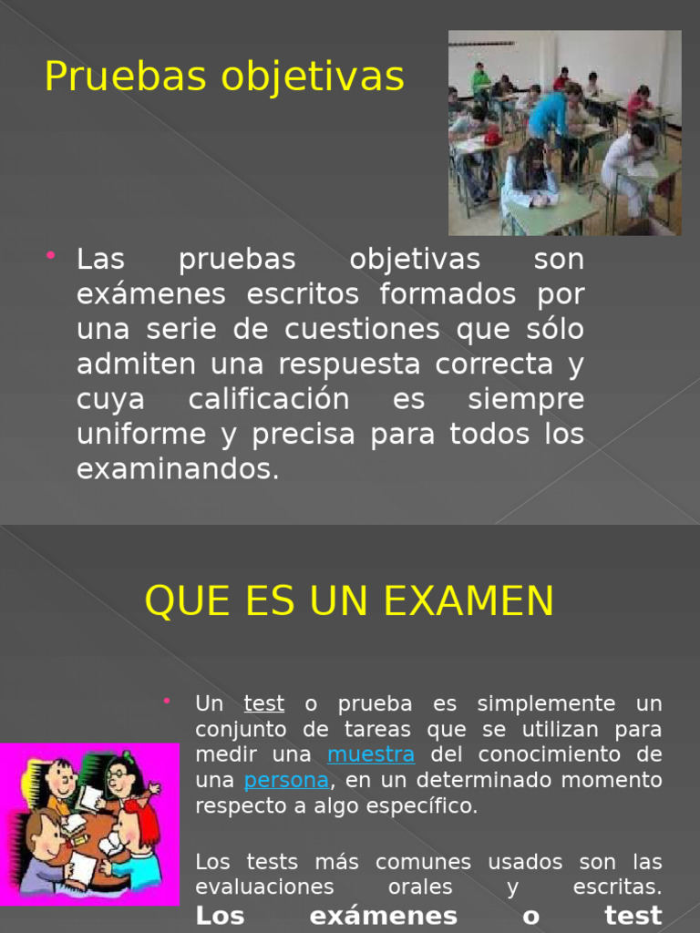 C Pruebas Objetivas | PDF | Evaluación | Observación