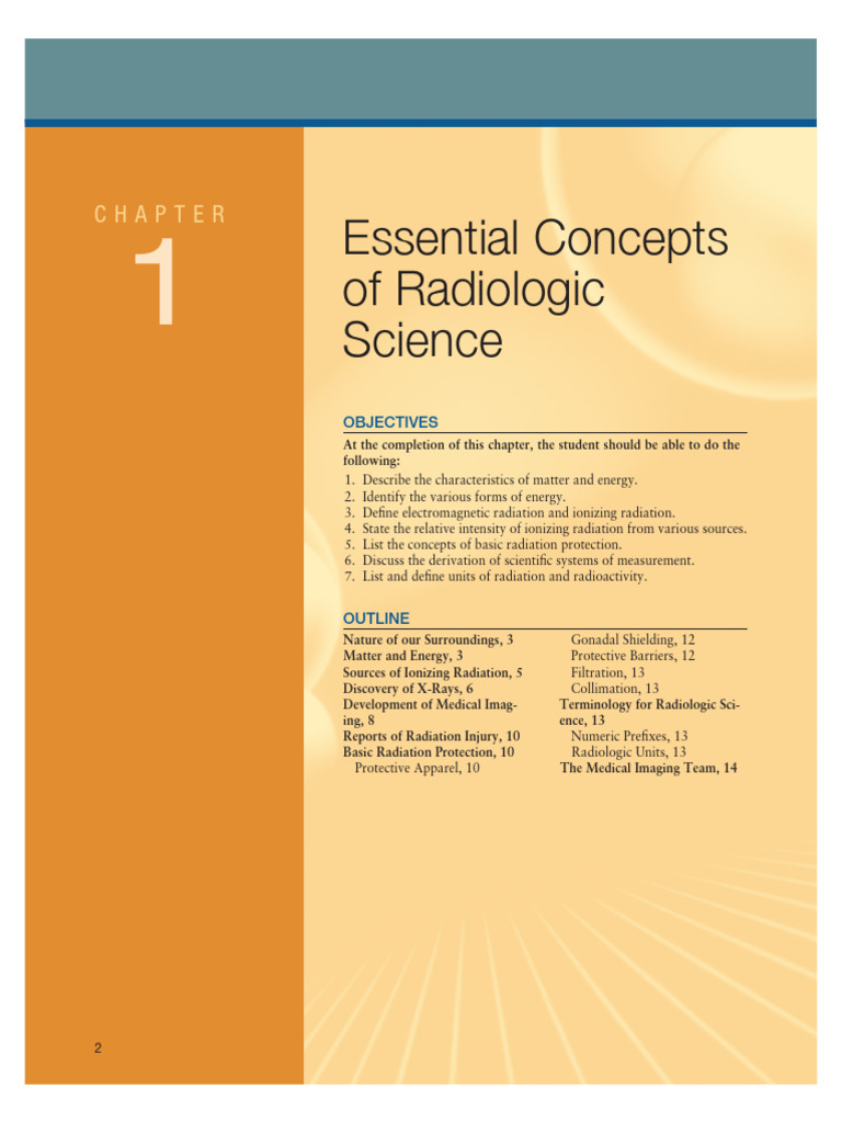 Chapter 1 Textbook | PDF | Radiation | Radiography