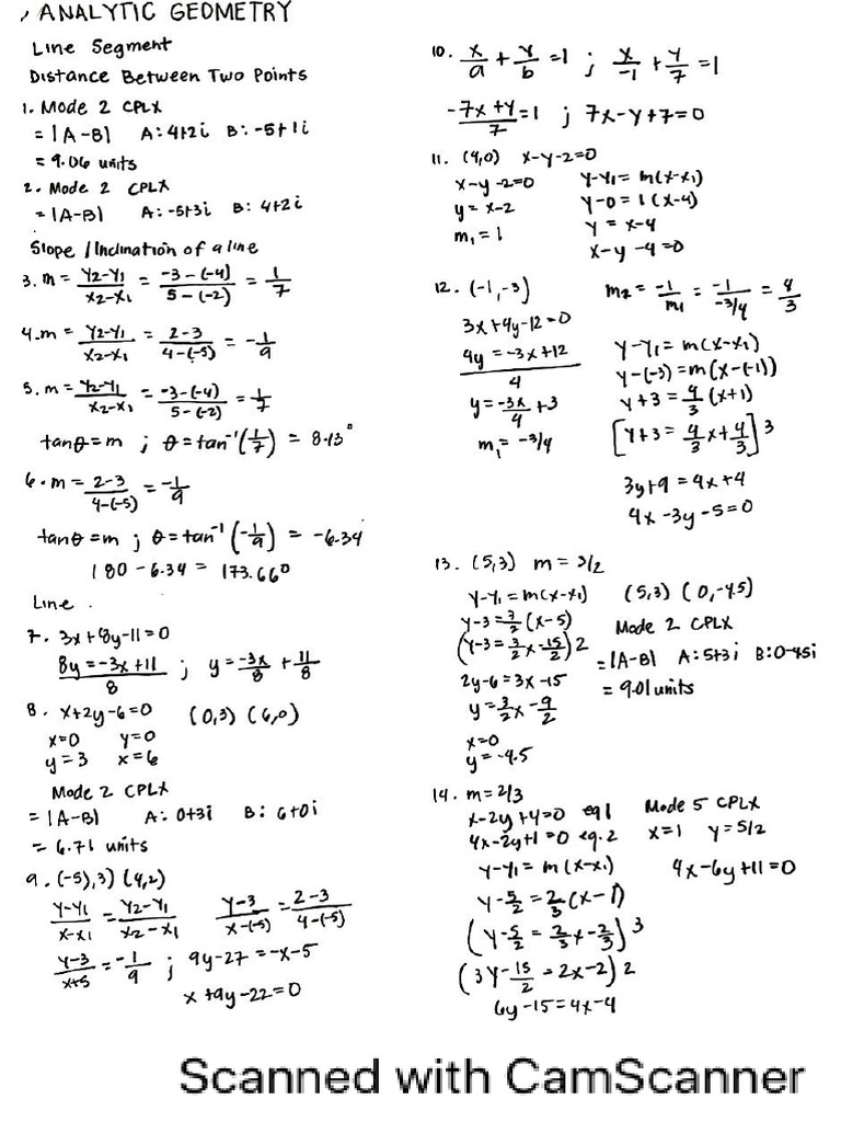 ANALYTICAL GEOMETRY | PDF