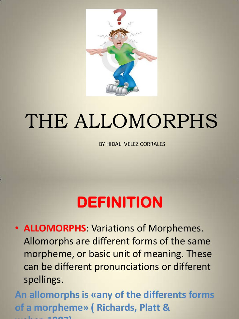 Allo Morphs | PDF