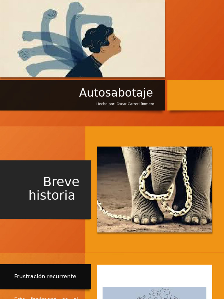 Autosabotaje y Autocontrol | PDF