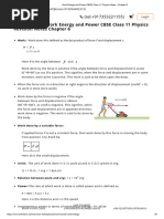 Work Energy Power Class 11 Formula Sheets | PDF | Collision | Force