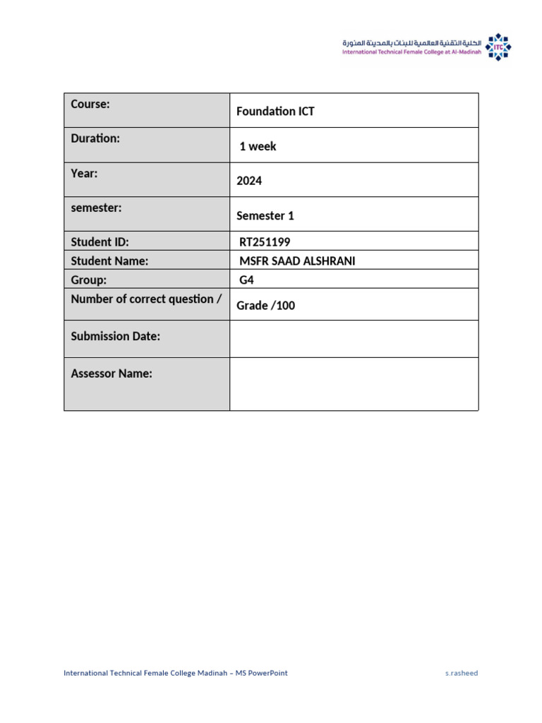 MS Powerpoint Project 2 - Final Revised Version | PDF | Microsoft Power ...