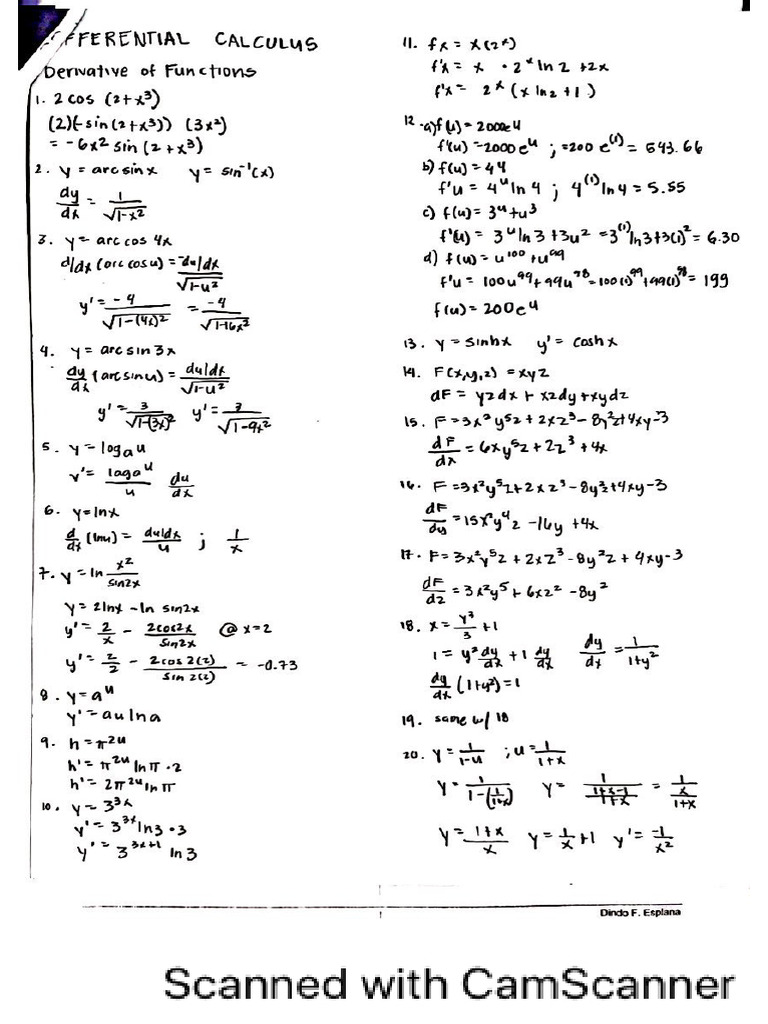 Differential Calculus | PDF