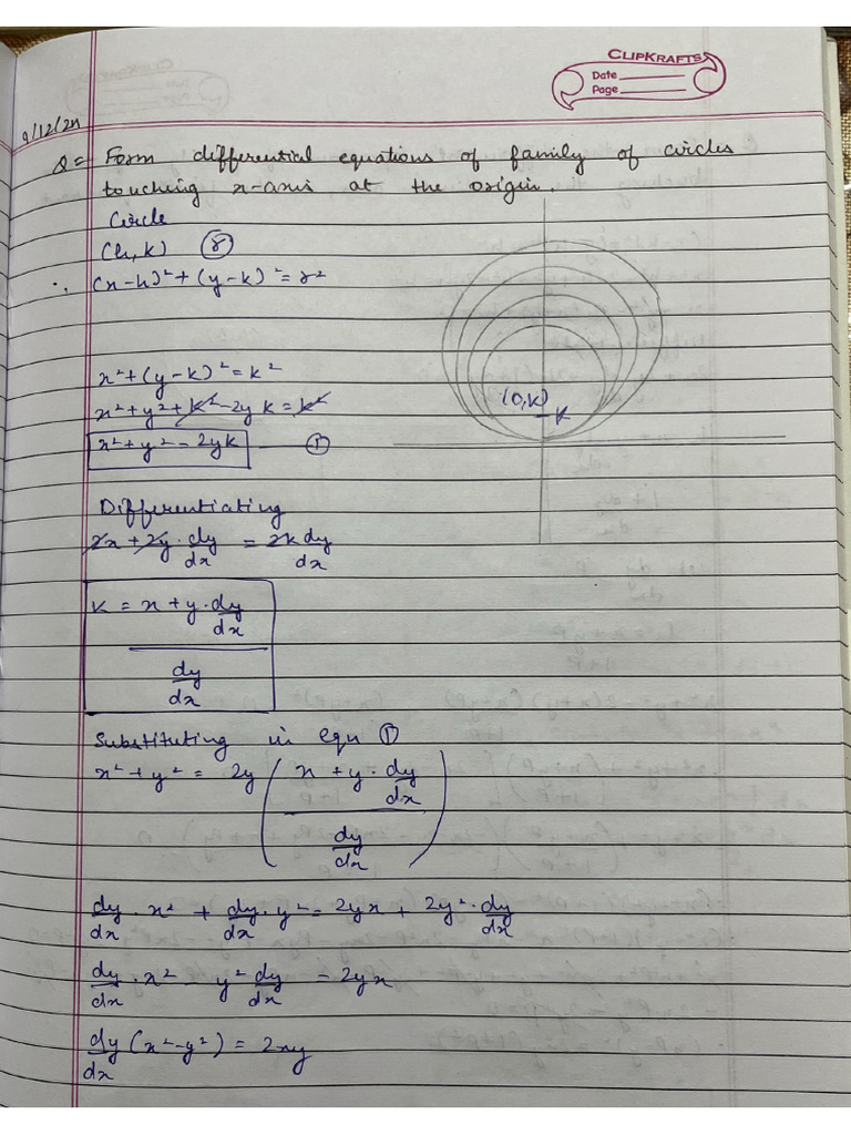 Differential Equations Class 12 | PDF