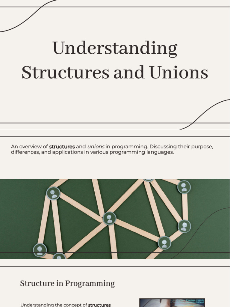 Slidesgo Understanding Structures and Unions 20240620180021F54R | PDF