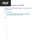 Custom SAP S/4HANA Migration Guide | PDF | Computing | Computer Science