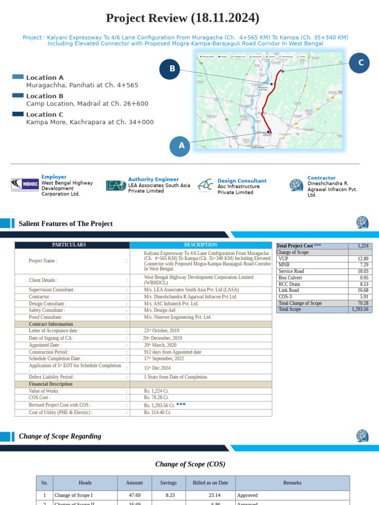 Project Progress Report 18.11.2024 | PDF | Transport Infrastructure ...