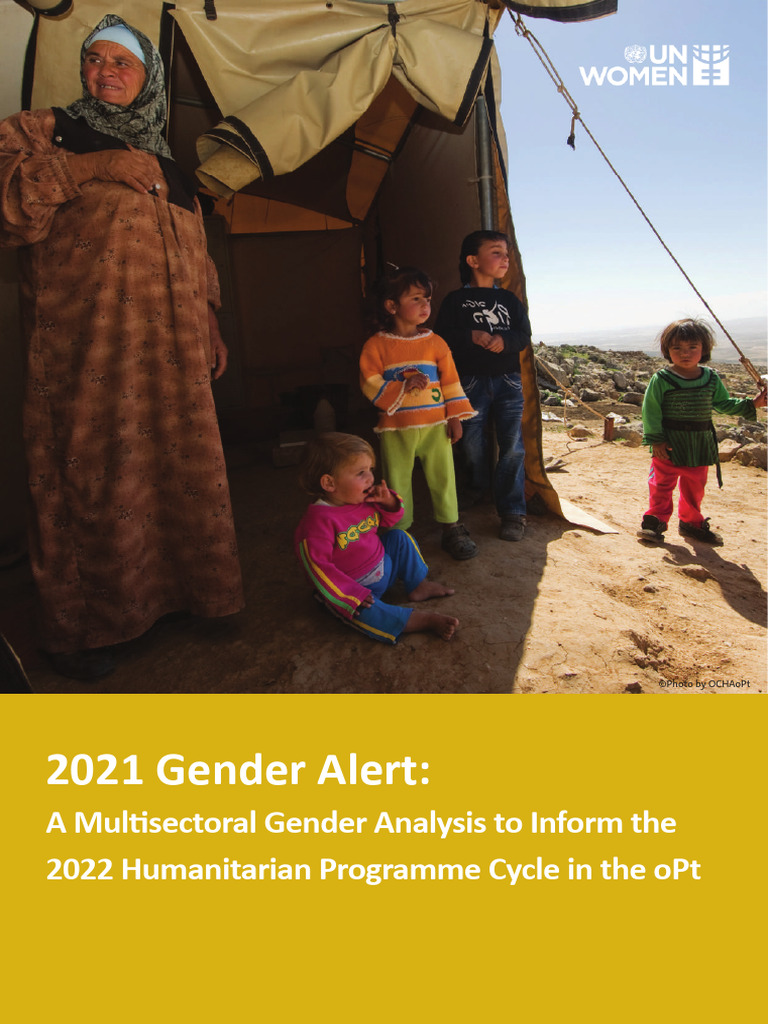 2021 Gender Analysis for oPt Humanitarian Planning | PDF | Israeli ...