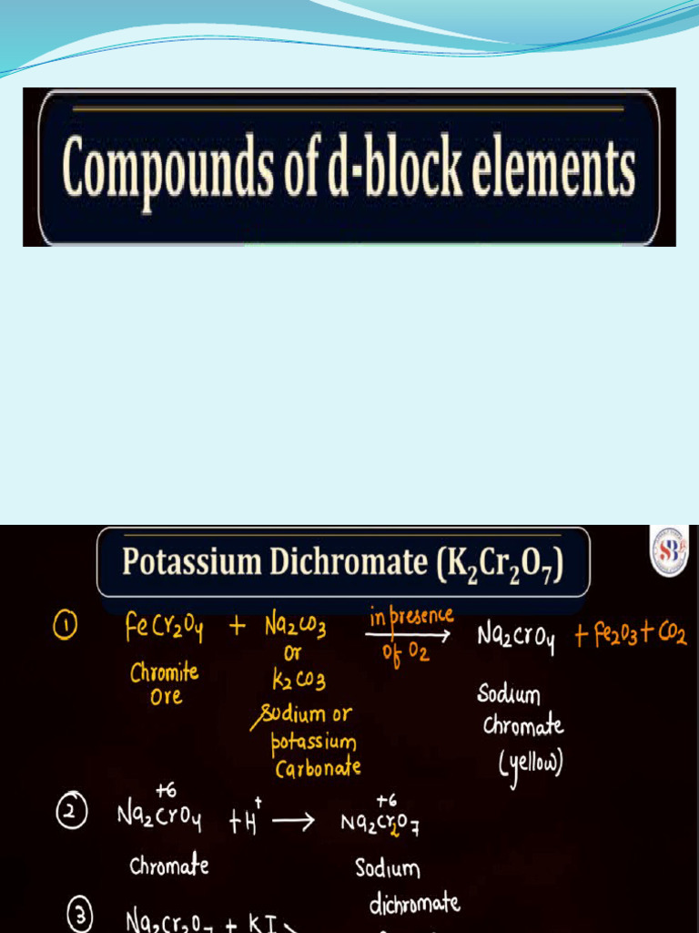 Compounds of D Block | PDF