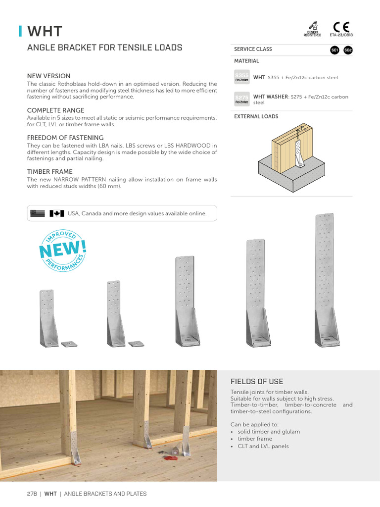 WHT en Technical Data Sheet | PDF | Screw | Lumber