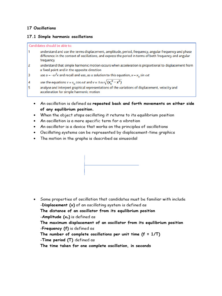 Chapter 17 Oscillations | PDF | Oscillation | Resonance