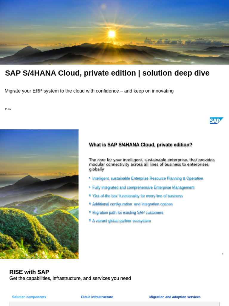 L200 SolutionDeepDive S4HANA Cloud Private Edition | PDF | Enterprise Resource Planning | Cloud ...