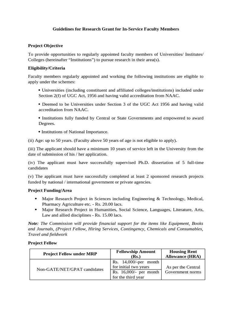 Major Resaerch Project Guidelines | PDF | Doctor Of Philosophy | Academia