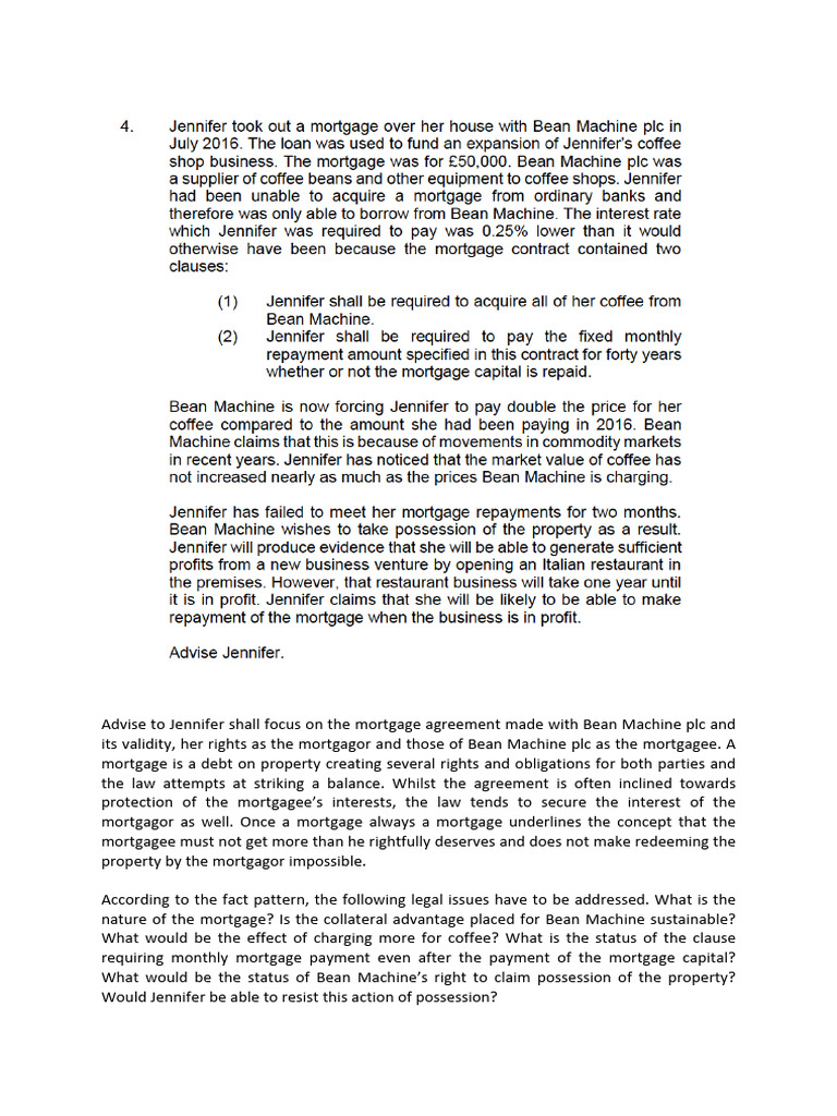 mortgages sample | PDF | Mortgage Law | Mortgages