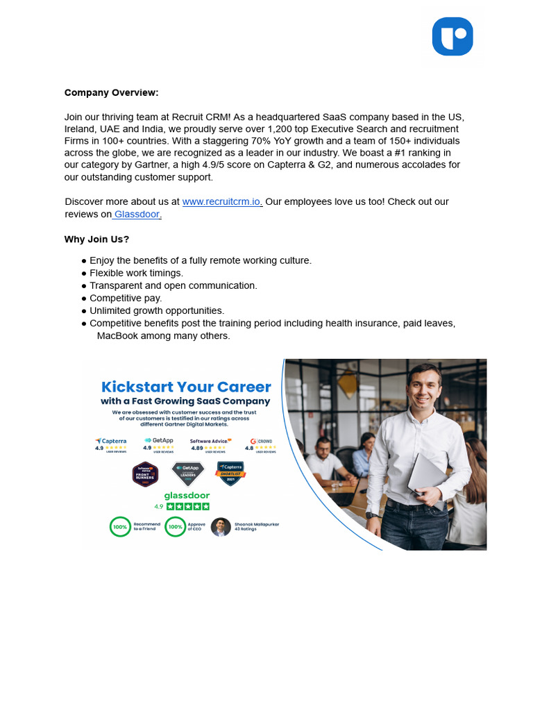 Ui_ux Fresher Jd | PDF | Business