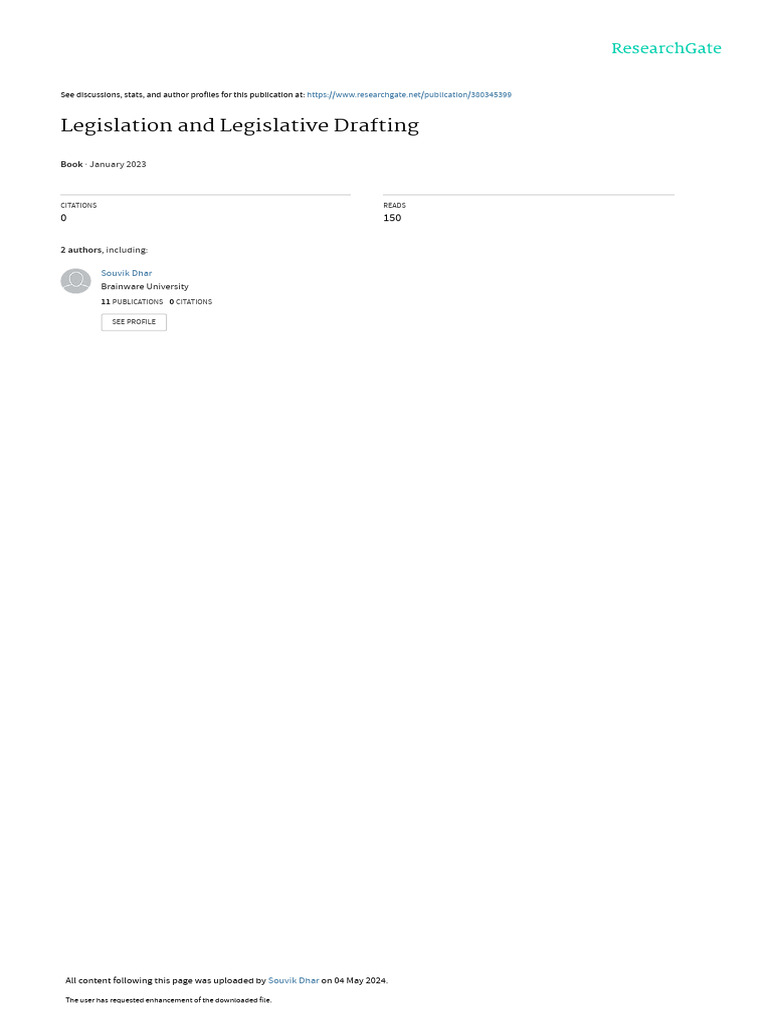 Legislation and Legislative Drafting: January 2023 | PDF | Kolkata ...