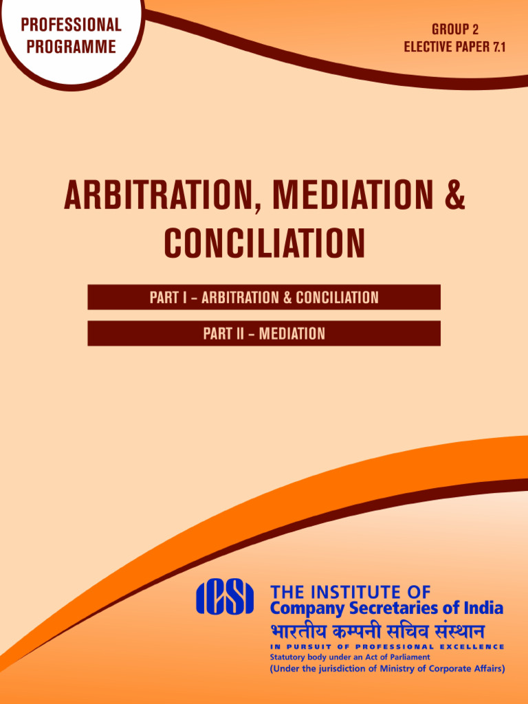 Arbitration Mediation Conciliation Professional Programme July2023 | PDF | Mediation | Arbitration