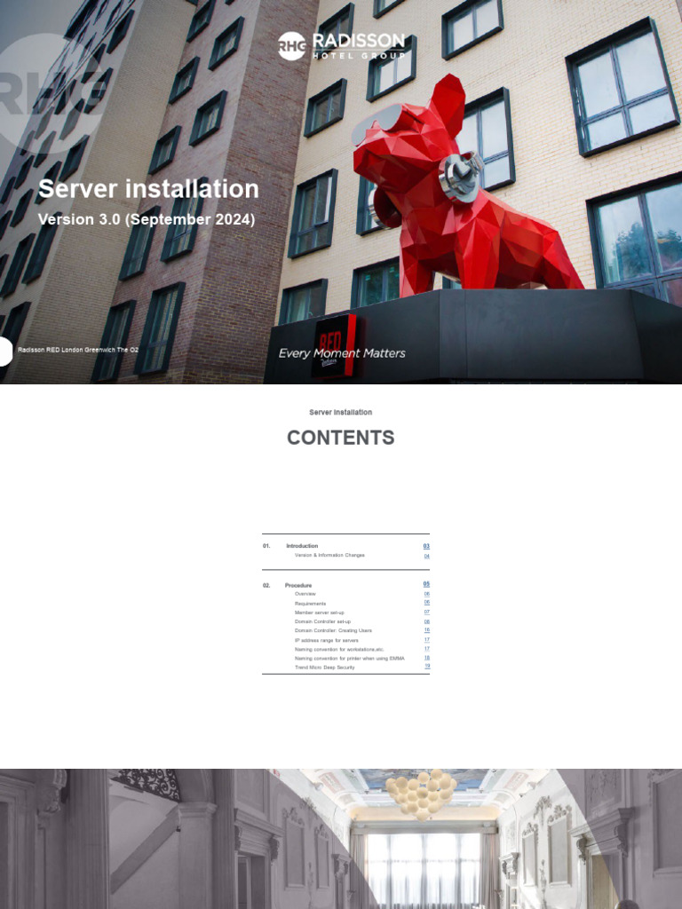 Radisson RED Server Installation Guide | PDF | Group Policy | Active Directory