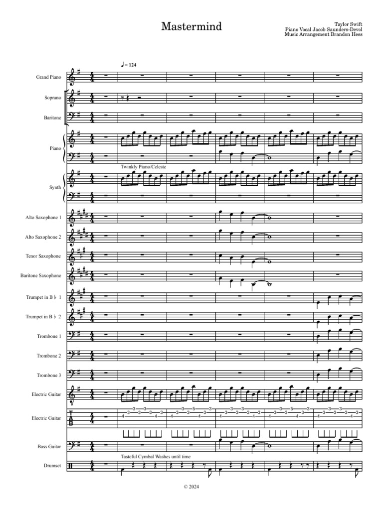 Mastermind Score and Parts | PDF | Woodwind Instruments | Aerophones