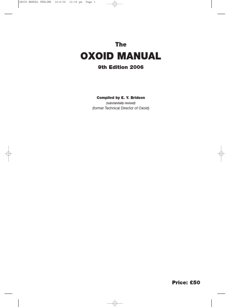 Oxoid Manual 9th Edition培養基手冊 | PDF | Sterilization (Microbiology)