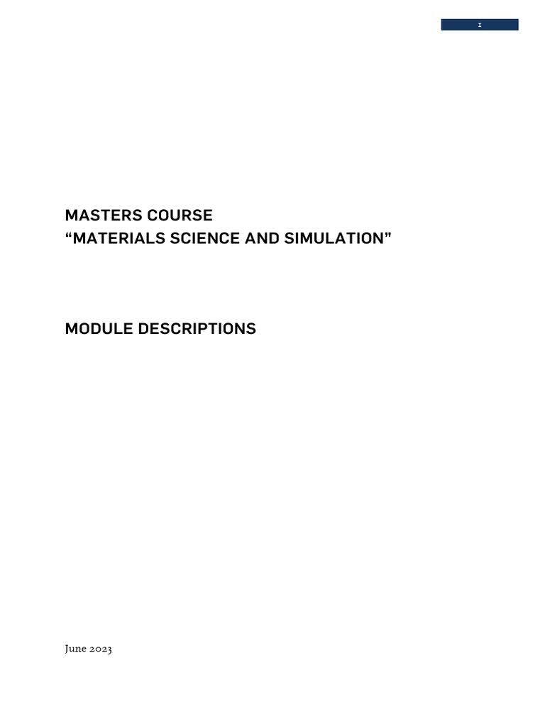 MSS-module-book_2023_0619 | PDF | Quantum Chemistry | Materials Science