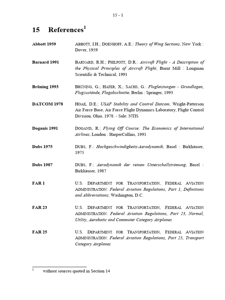 References for Aircraft Design Studies | PDF | Airplane | Aviation