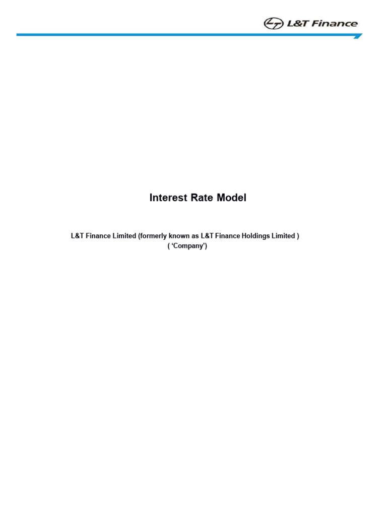 Interest Rate Model Overview | PDF | Loans | Interest