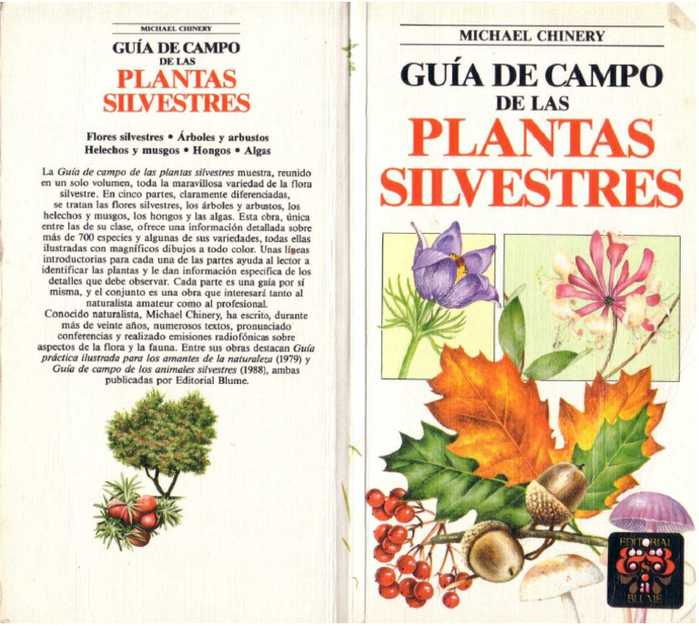 Botanica Libro Guia de Campo de Las Plantas Silvestres (Michael Chinery ...