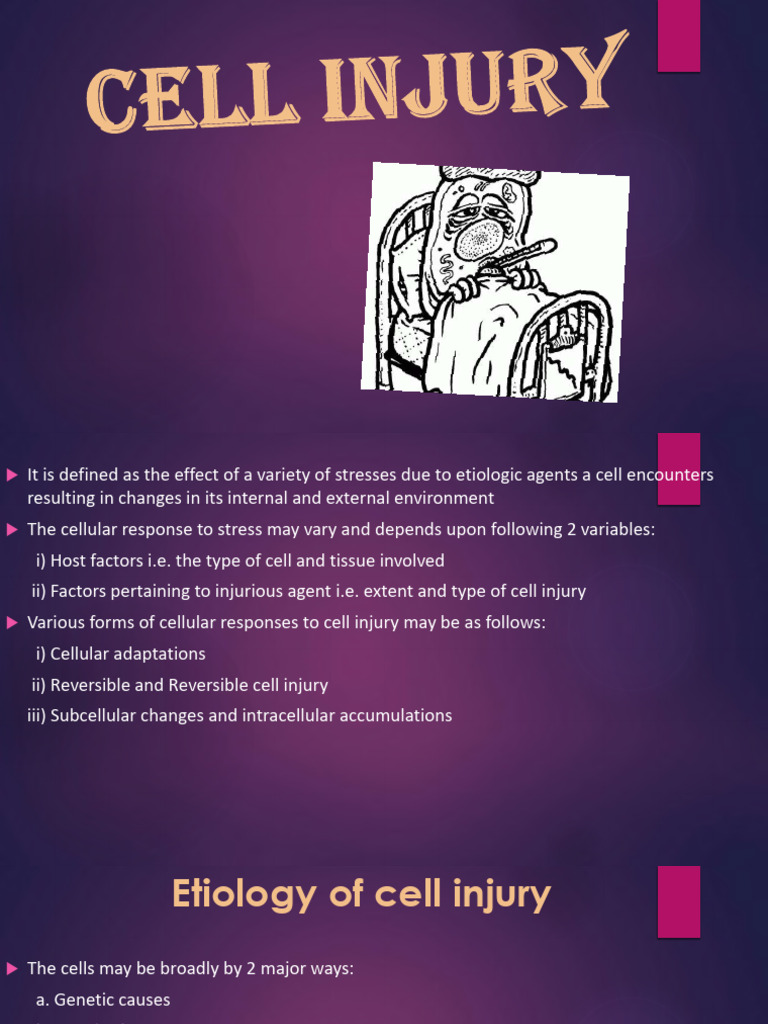 cell injury PPT | PDF | Ischemia | Cell (Biology)