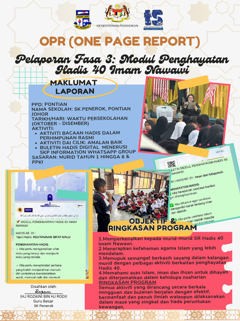 OPR HADIS FASA 3 | PDF