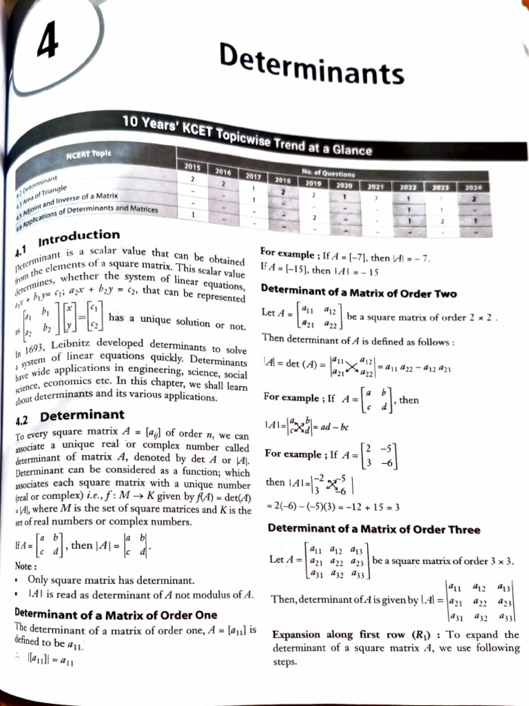 Determinants | PDF