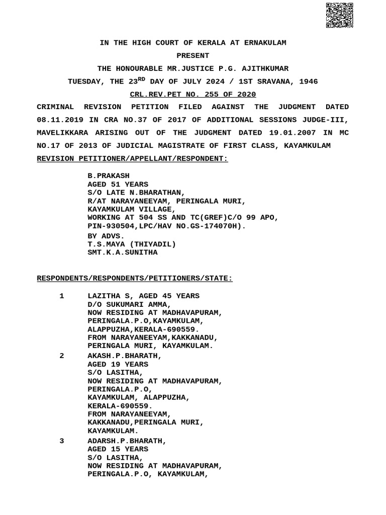 B.PRAKASH | PDF | Justice | Crime & Violence