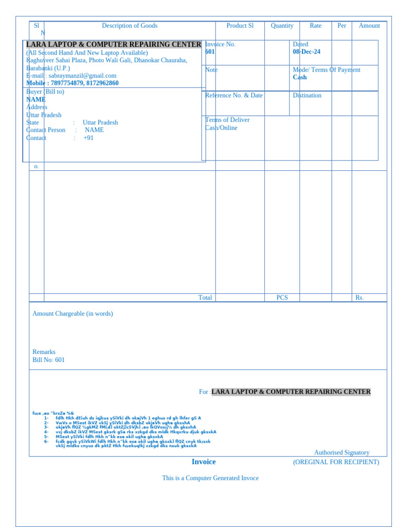 Lara Laptop 607 | PDF