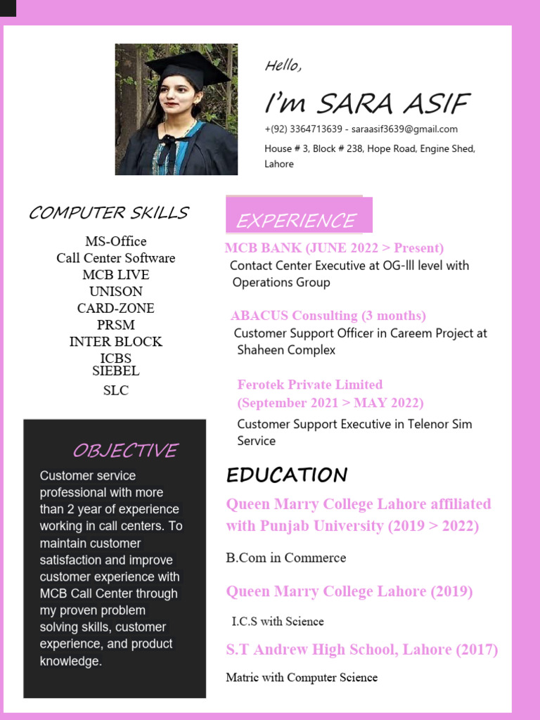 Sara's Resume | PDF