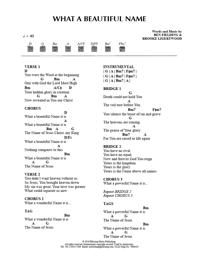 What A Beautiful Name LCC | PDF | Glory (Religion) | Systematic Theology